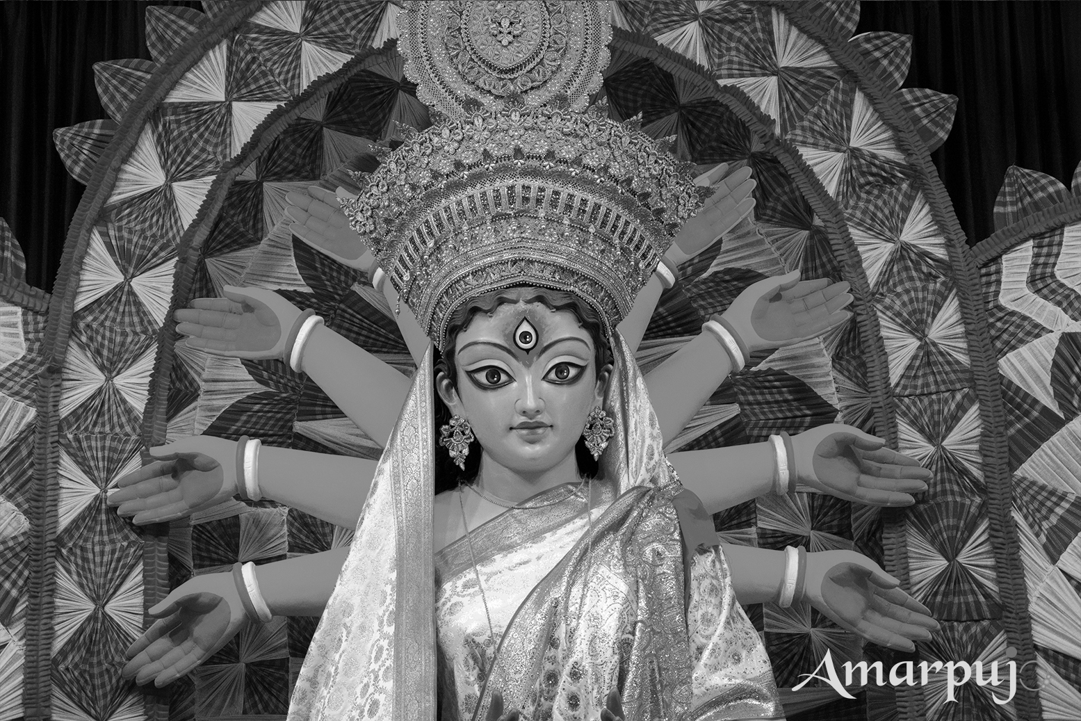 Forms of Durga in rural Bengal - Amarpujo